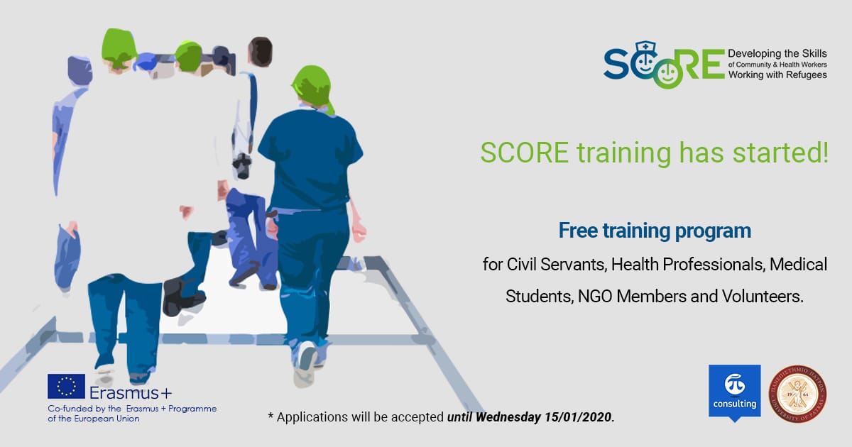SCORE Training Begins in Greece - SCORE